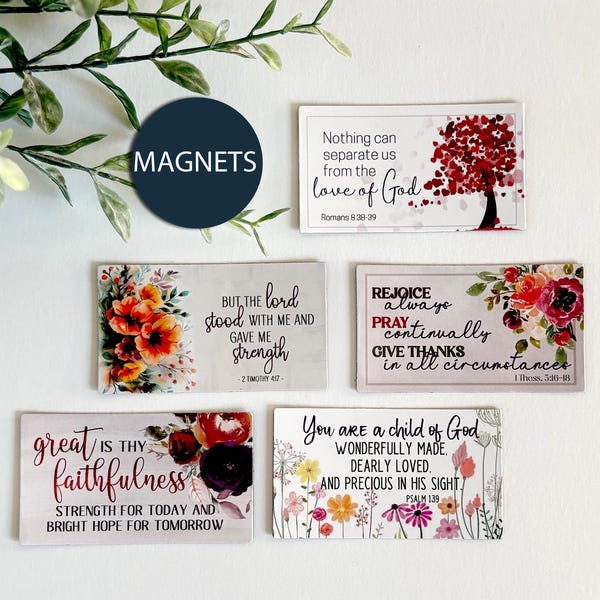 Bible Verse Magnets - Etsy