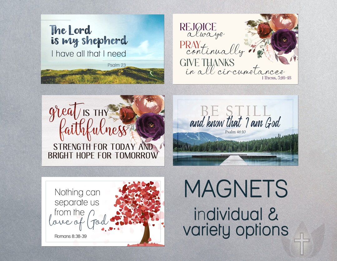 Bible Verse Fridge Magnets Faith Christian Gifts - Etsy