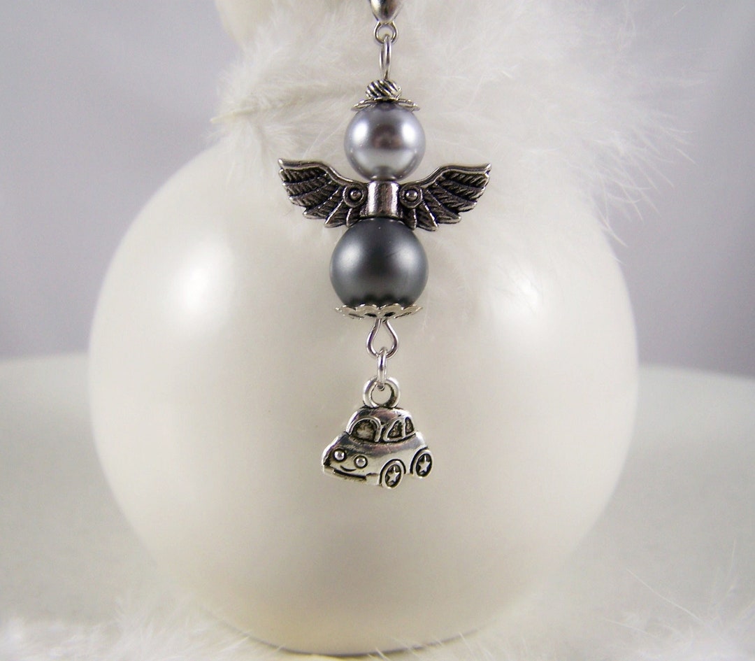 Cute Car Guardian Angel Talisman Lucky Rearview Mirror New Driver Gift ...