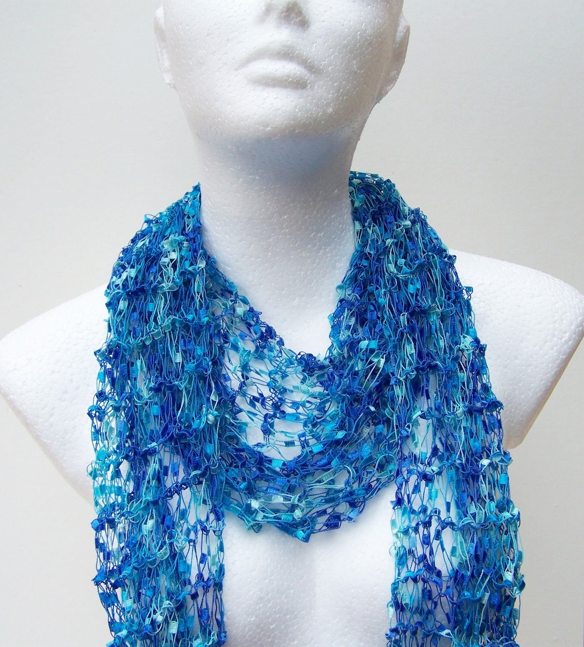 Lacé Scarf Cloud sea fine handmade knitted scarf scarves | Etsy