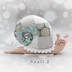 PATCHWORK TILDA SNAIL | 2 Choices | Sequin Details, Patchwork, Plush ...