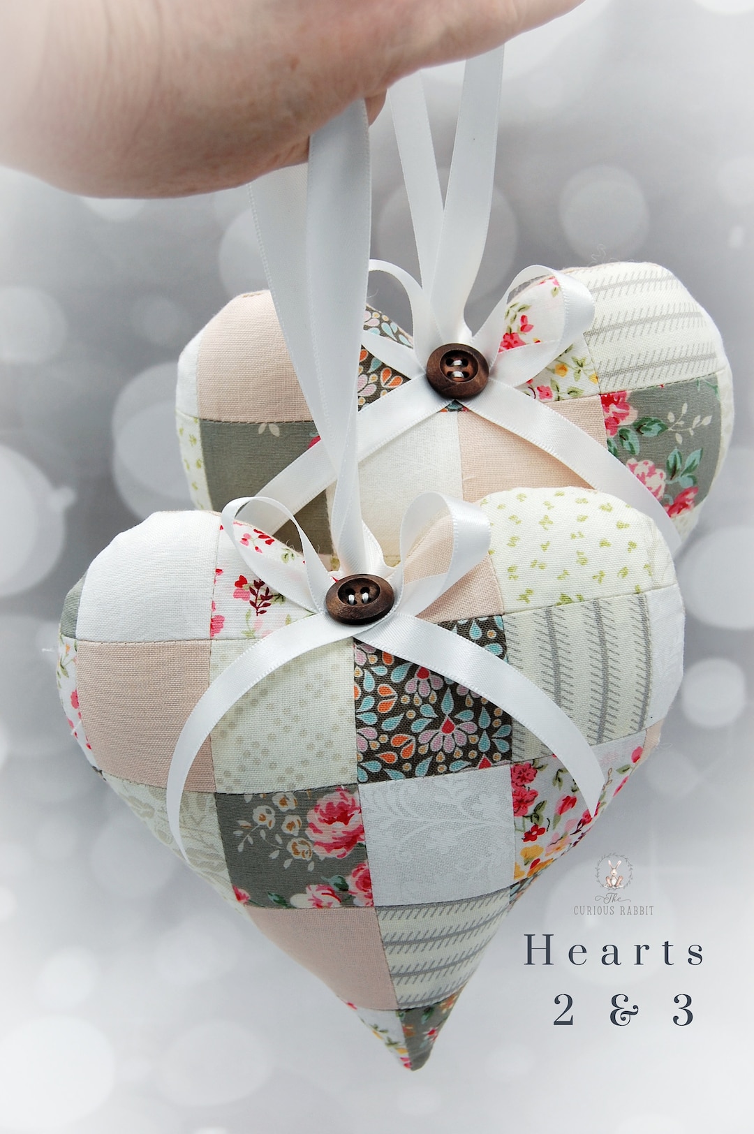 PATCHWORK HEARTS 7 Designs | Home Decor Accessories Hanging Heart ...