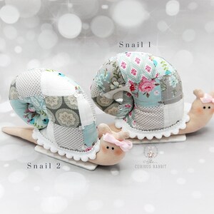 PATCHWORK TILDA SNAIL | 2 Choices | Sequin Details, Patchwork, Plush ...