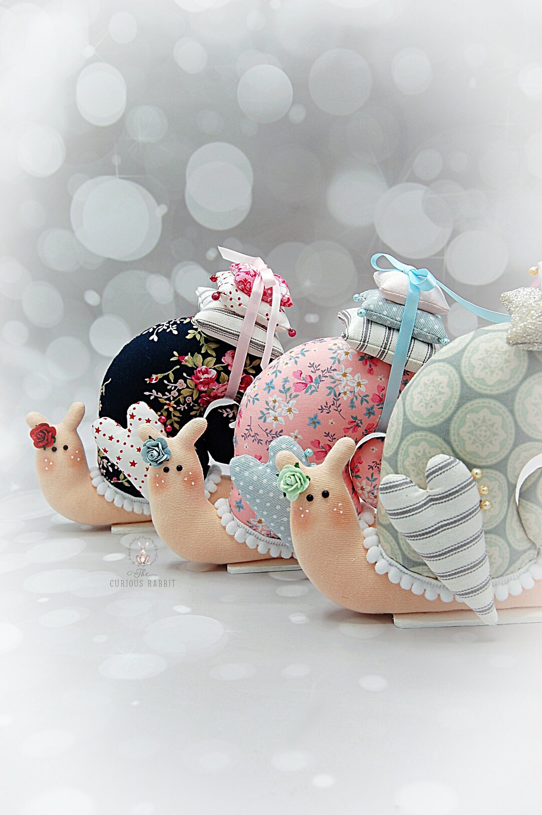 Tilda SNAIL With HEART & PILLOWS, Plush Snail, Home Decor, Cute Snail ...