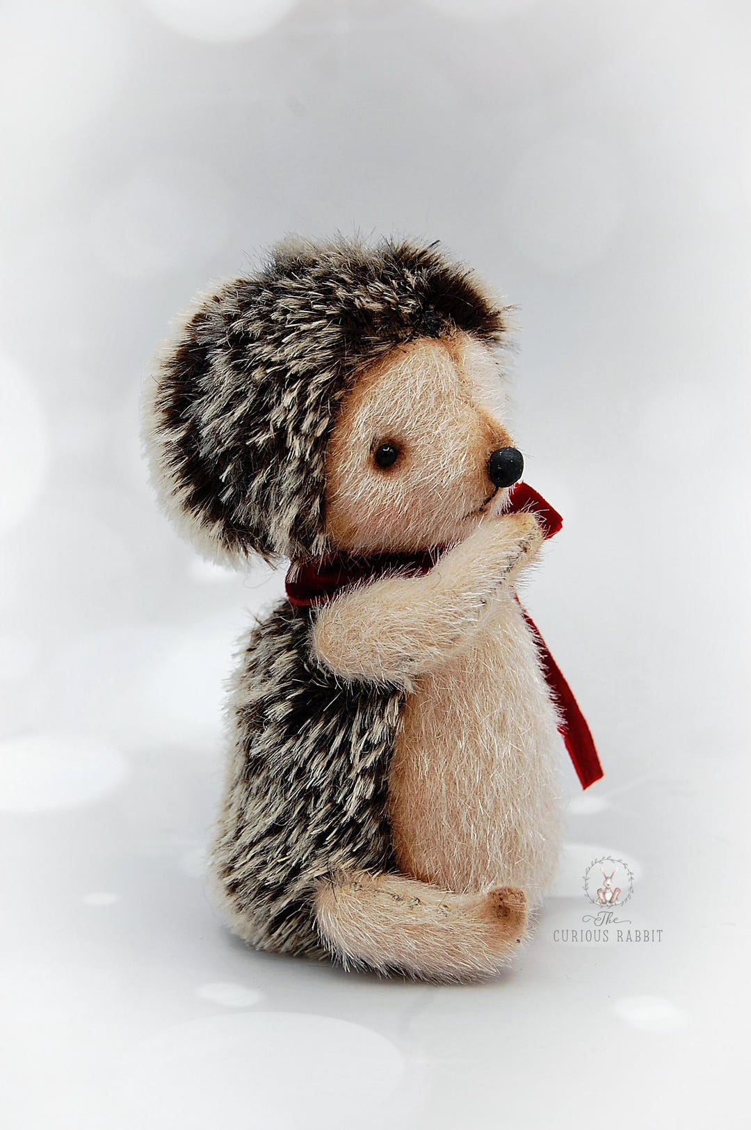 Handmade Miniature Hedgehog: Collectible Stuffed Animal With Mohair - Etsy