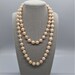 Long Peach Gold Cultured Pearl Necklace and Matching Earrings - Etsy