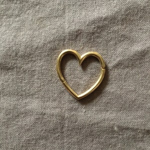 Heart Connector Gold - Etsy
