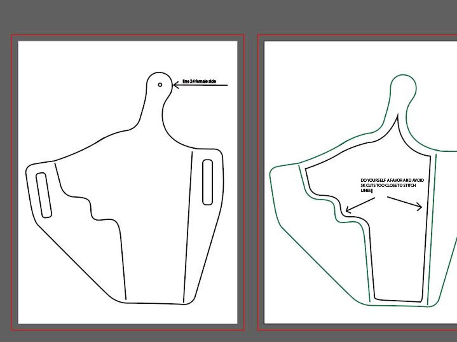 1911 4.25" IWB 2 Clip Holster Pattern Digital Download - Etsy