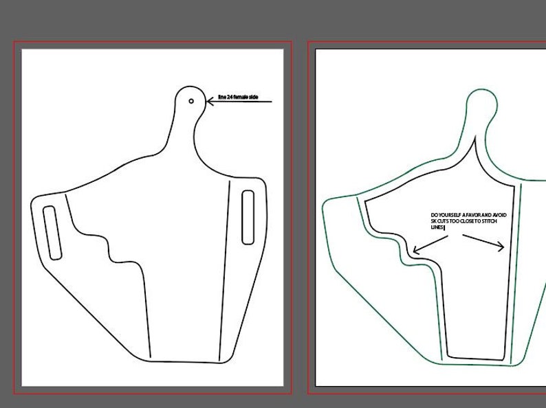 1911 5" TAB LVL 2 Holster Pattern - Etsy