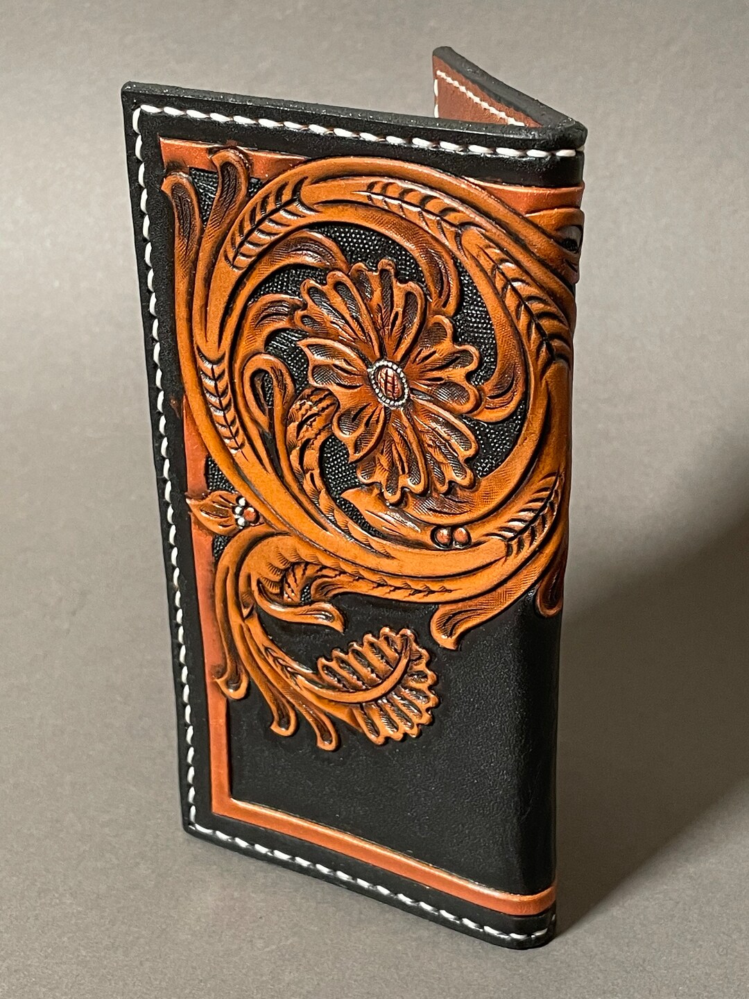 Black and Copper Roper Wallet - Etsy