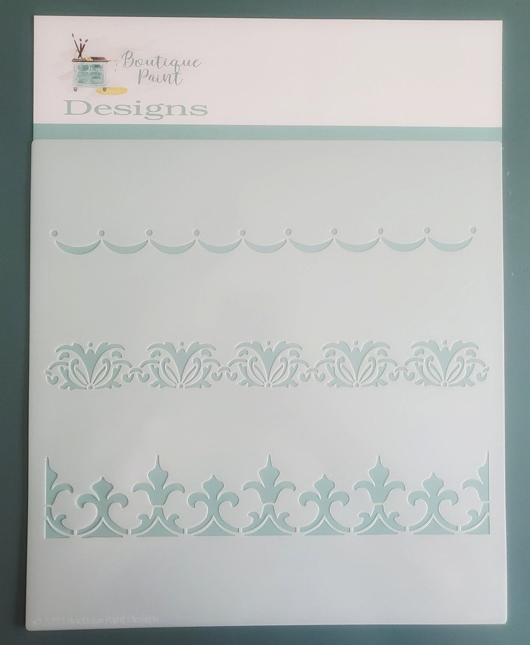 Borders Stencil - Etsy