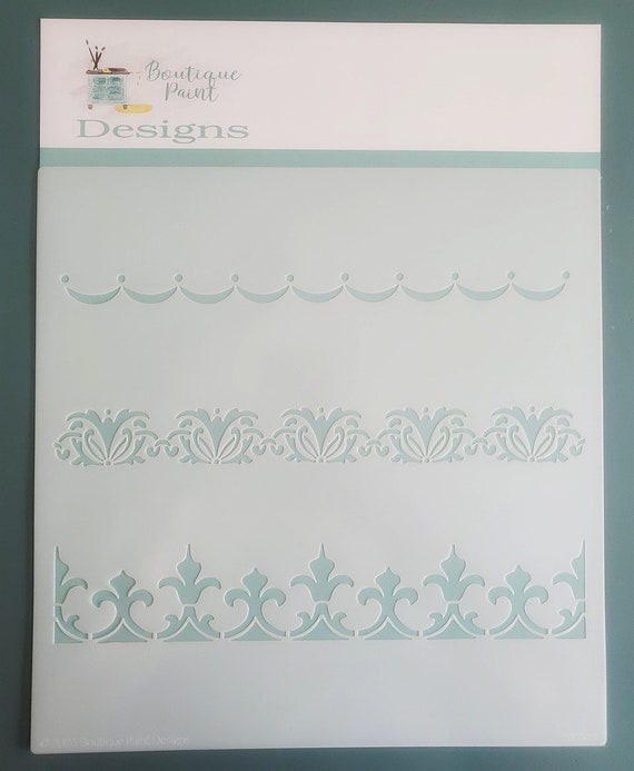 Borders Stencil | Etsy