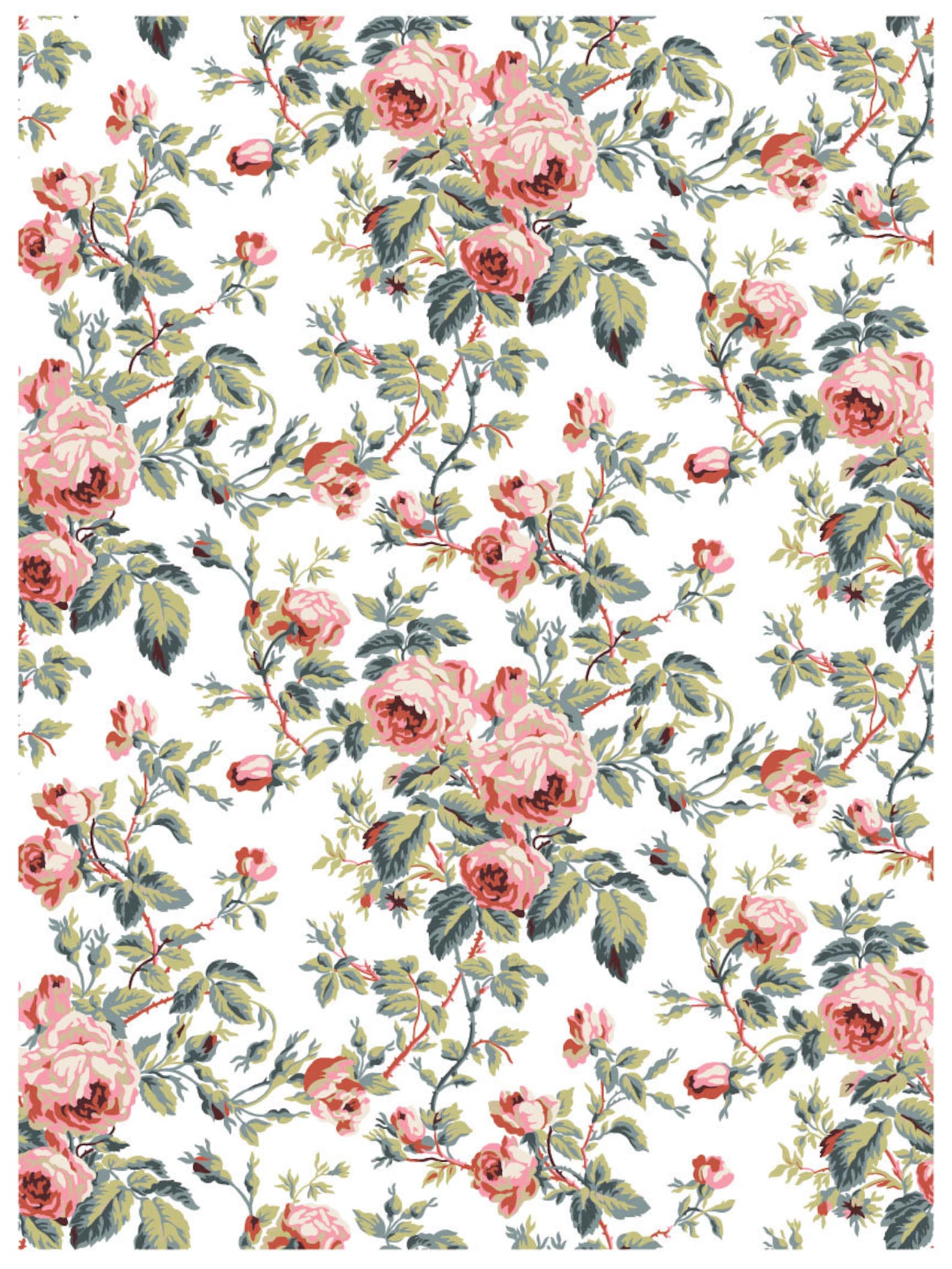 Lattice Rose IOD Paint Inlay 12X16 Pad™ - Etsy