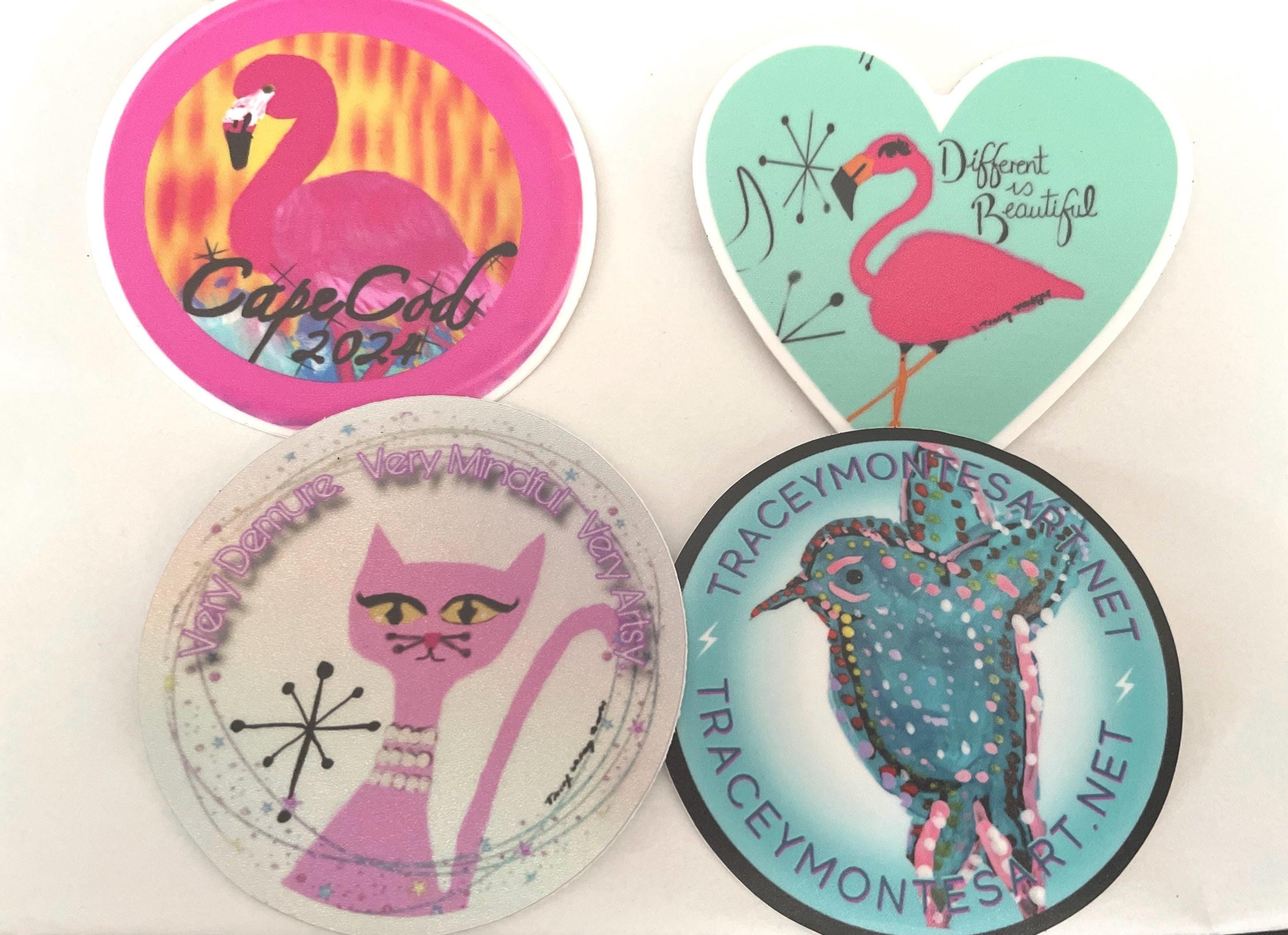 Art Sticker Pack 4 Stickers - Etsy