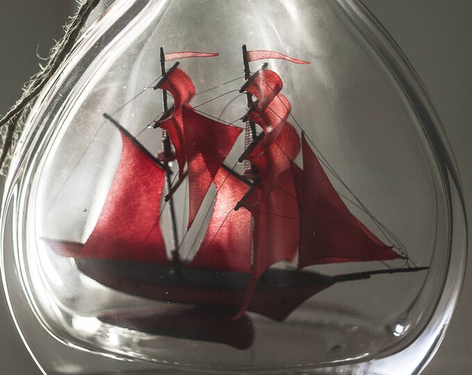 Ship in a Bottle / Парусник, Gift for Sailor, Husband Gift, Room Decor ...