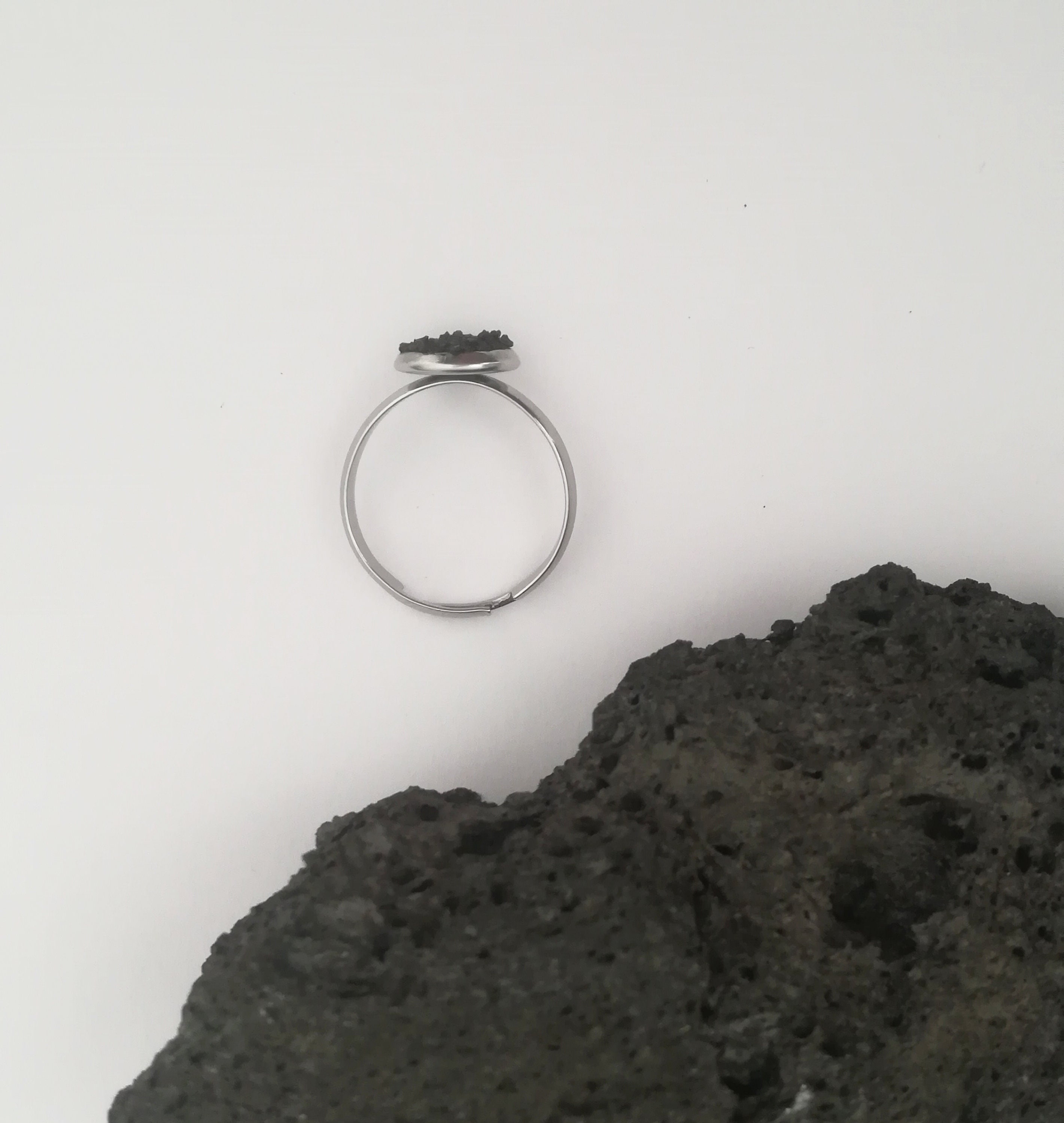 Lava Stone Ring Woman Gift for Italian Travel Jewelry for Her - Etsy