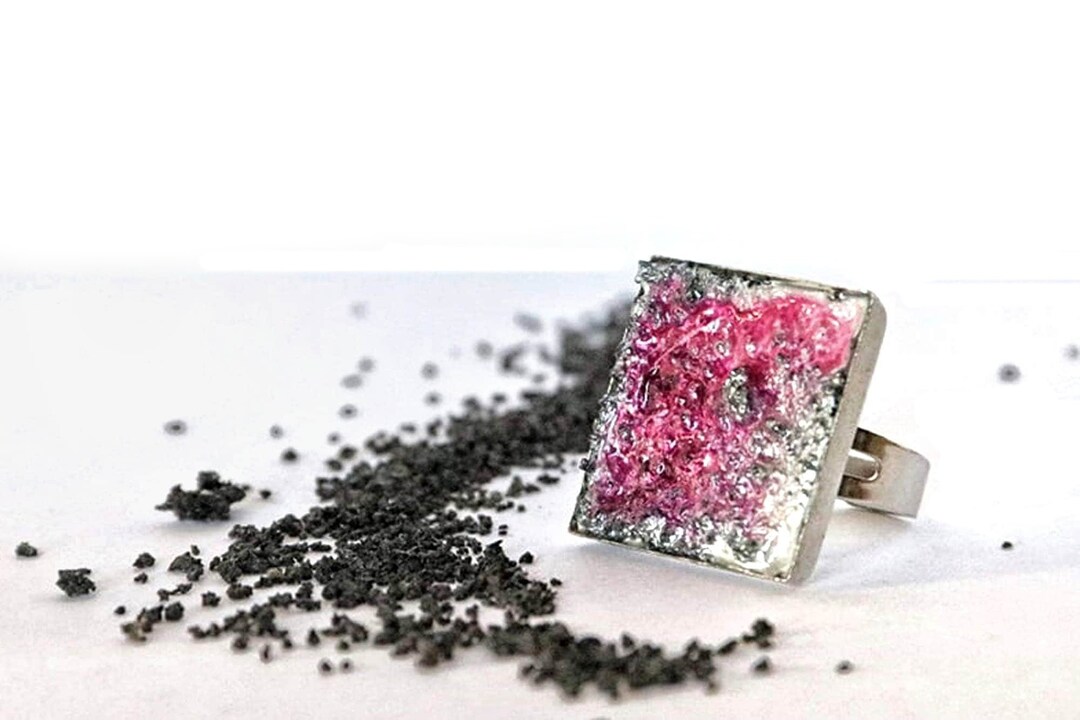 Lava Rock Ring Made in Real Volcanic Ash From Etna's Volcanism 2013 ...