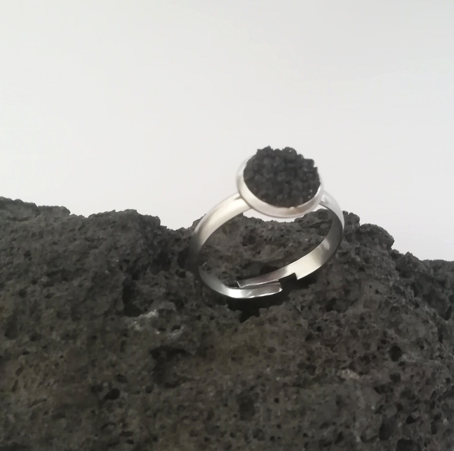 Lava Stone Ring Woman Gift for Italian Travel Jewelry for Her - Etsy