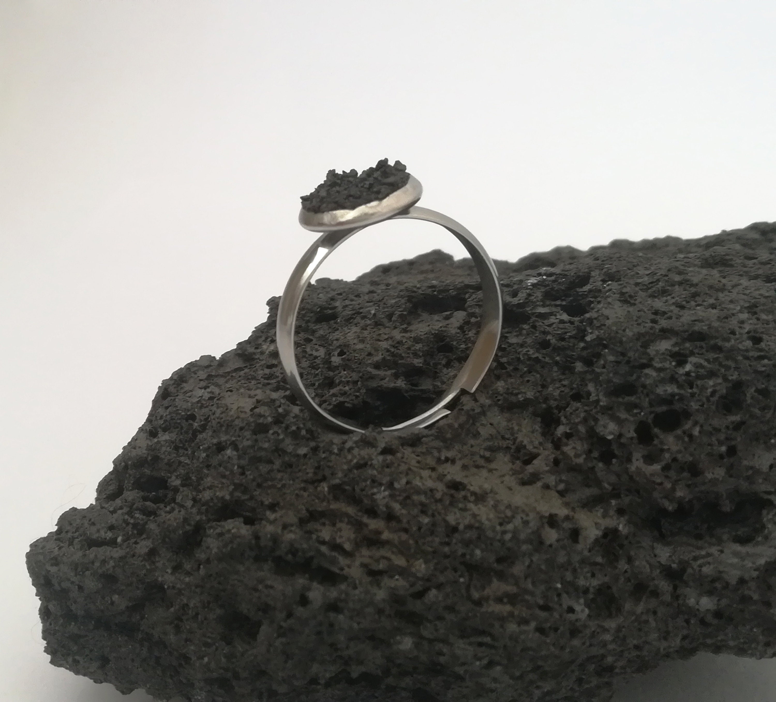 Lava Stone Ring Woman Gift for Italian Travel Jewelry for Her - Etsy
