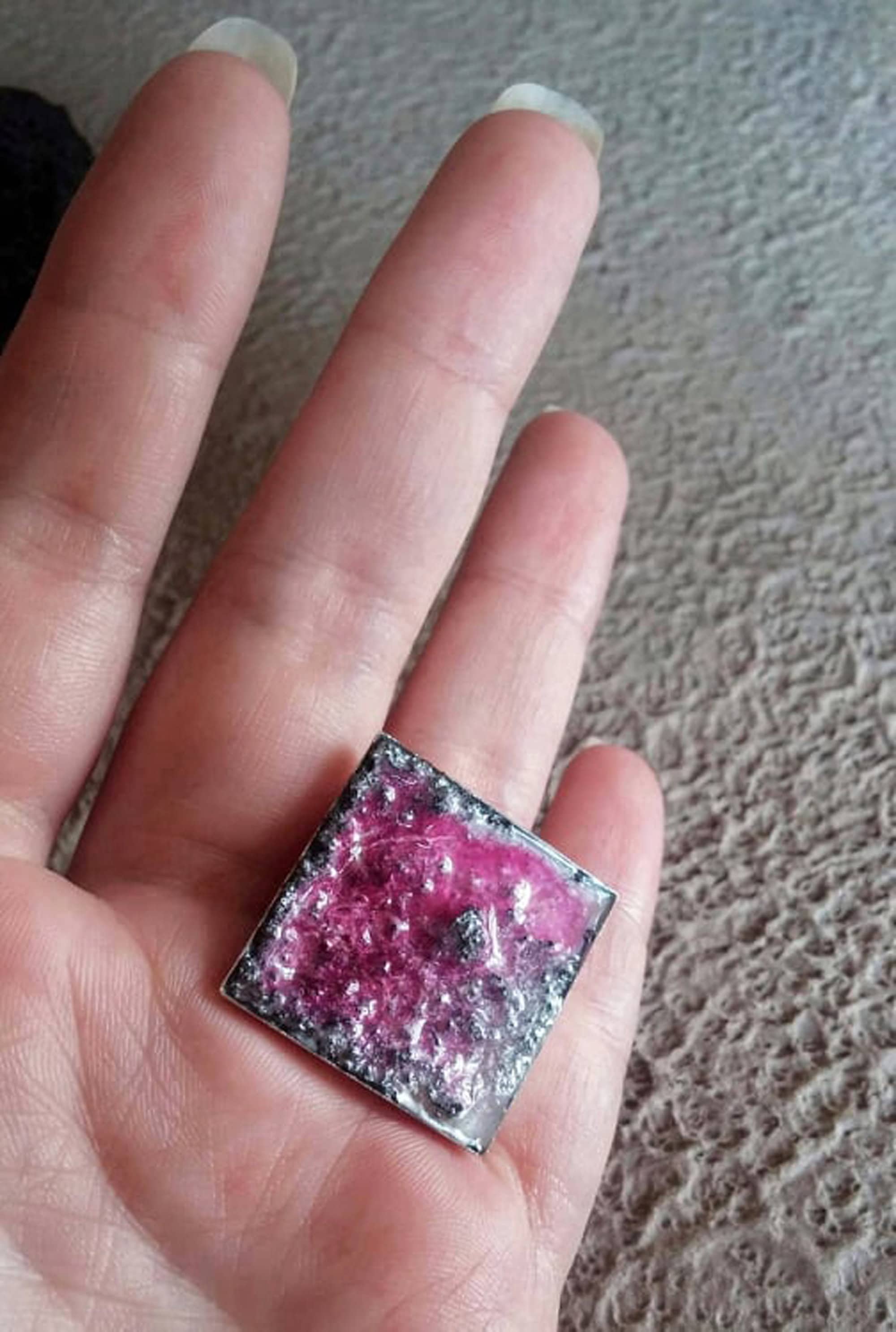 Lava Rock Ring Made in Real Volcanic Ash From Etna's Volcanism 2013 ...