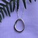 Mobius Silver LARGE OVAL Pendant, Mobius Strip, Men/women Mobius ...