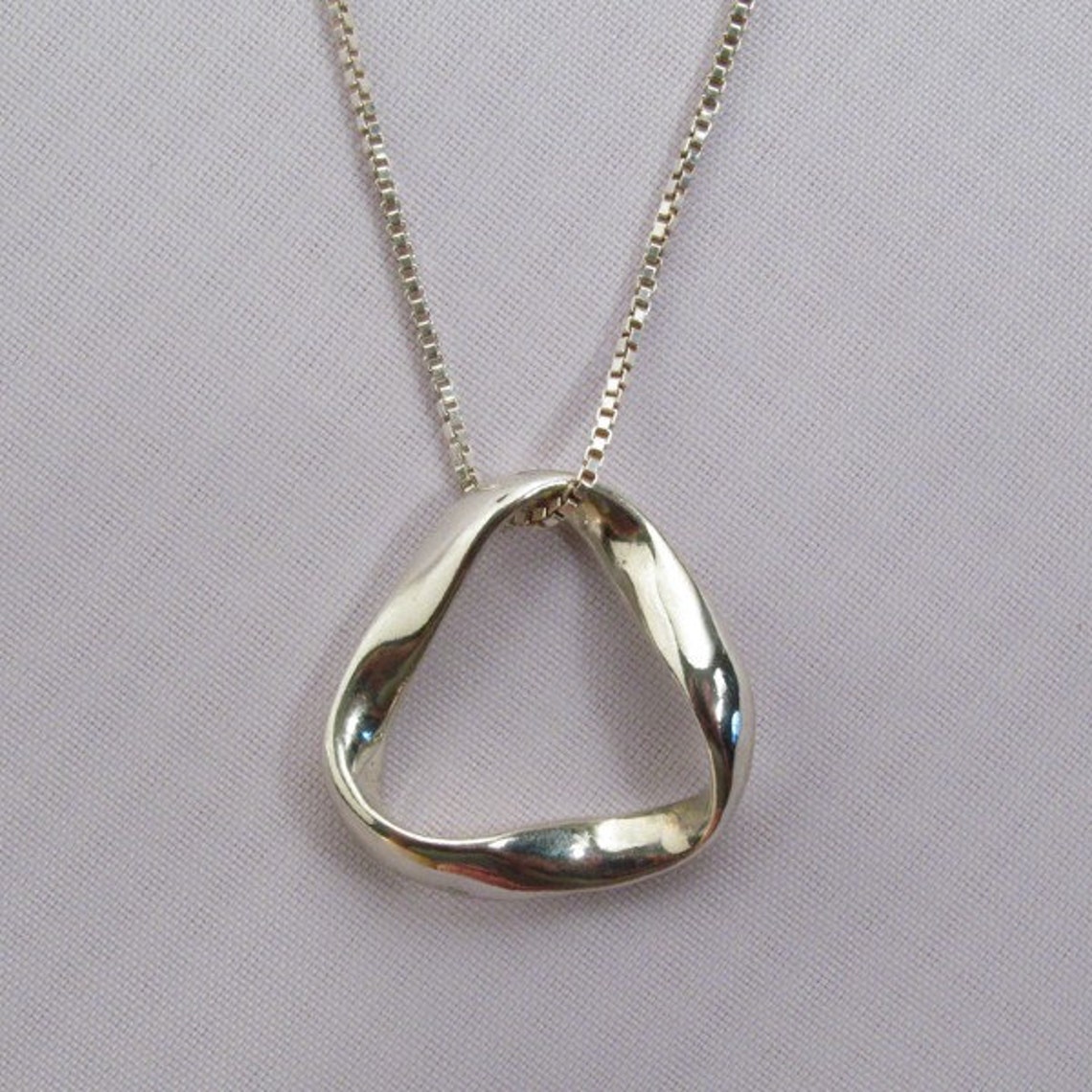 Mobius Silver LARGE Pendant Mobius Strip Jewelry Men/woman - Etsy