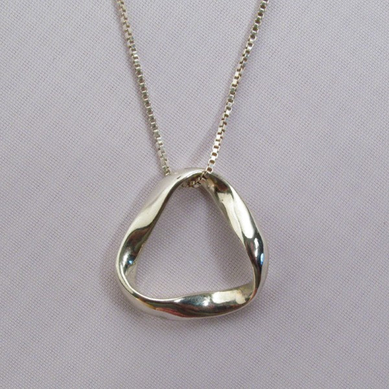 Mobius Silver LARGE Pendant Mobius Strip Jewelry Men/woman - Etsy