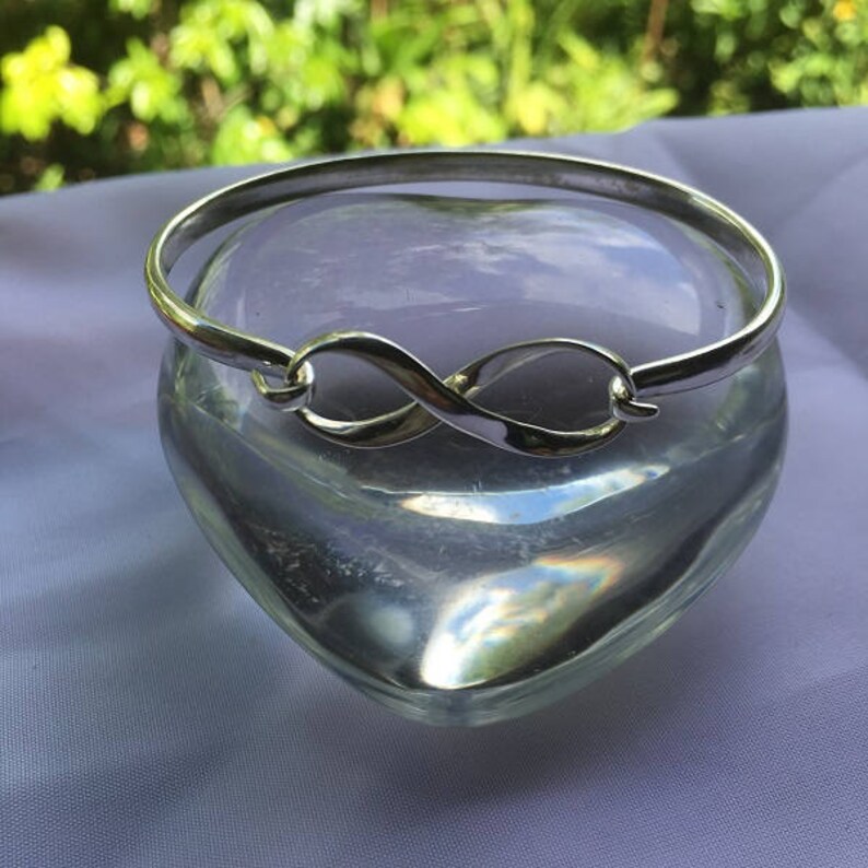 Mobius Silver INFINITY Cuff Bracelet, Infinity Symbol Bracelet, Womens Infinity Bracelet ...
