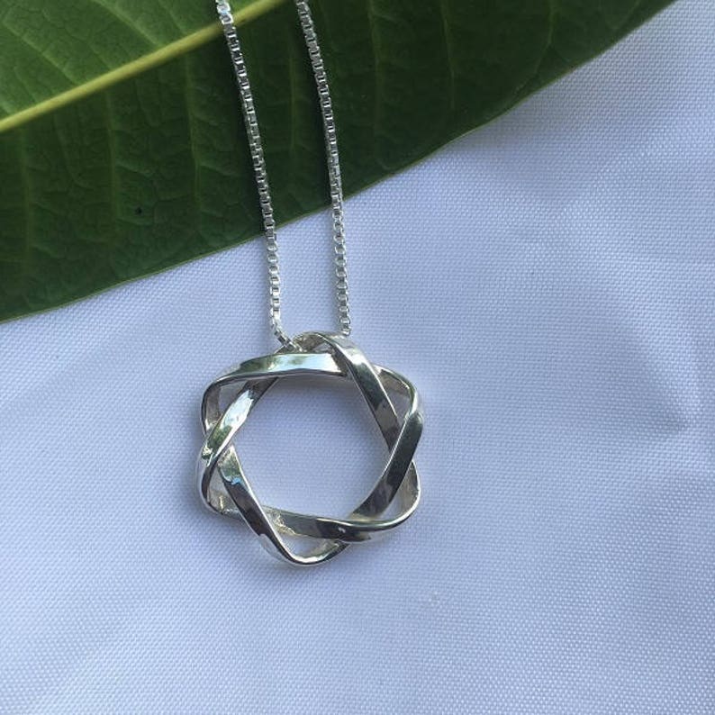 Mobius Silver LARGE Star Pendant 6-point Star Symbol Pendant - Etsy