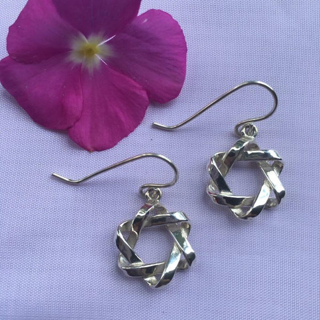 Mobius Silver STAR Earrings, Dangle Star Earrings, Small Star, STAR of ...