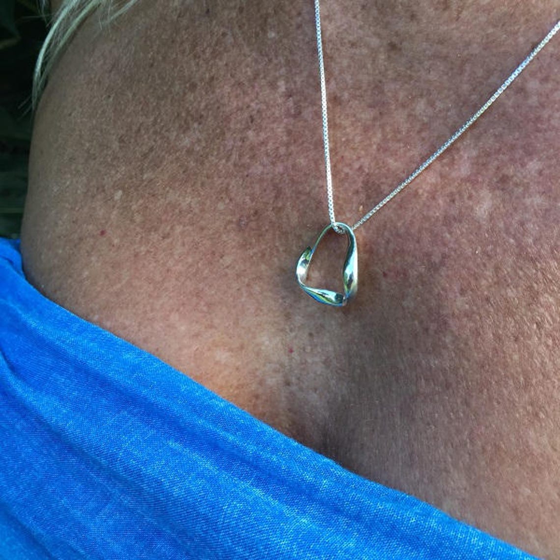 Mobius Silver LARGE Pendant Mobius Strip Jewelry Men/woman - Etsy