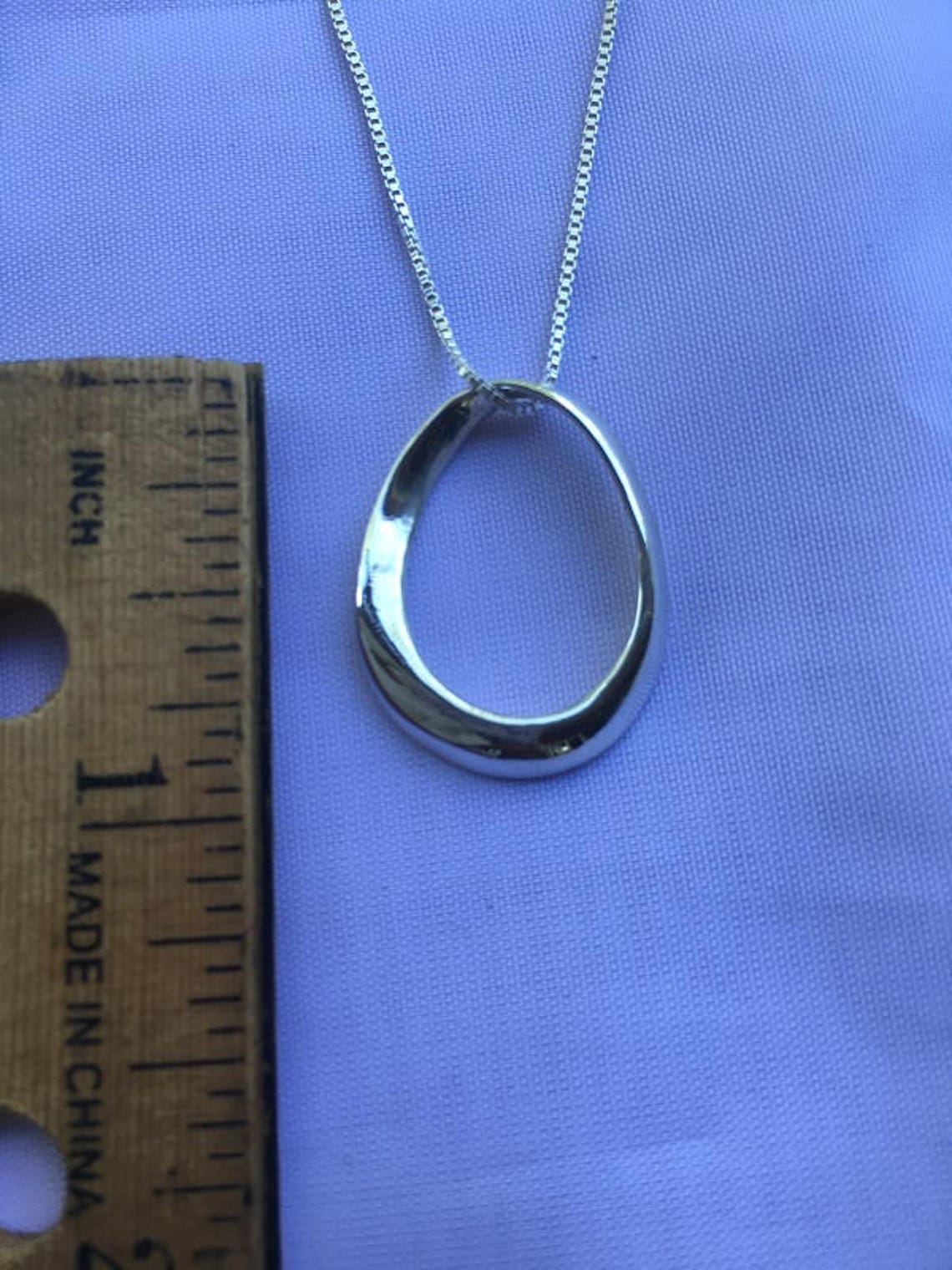 Mobius Silver LARGE OVAL Pendant Mobius Strip Men/women - Etsy