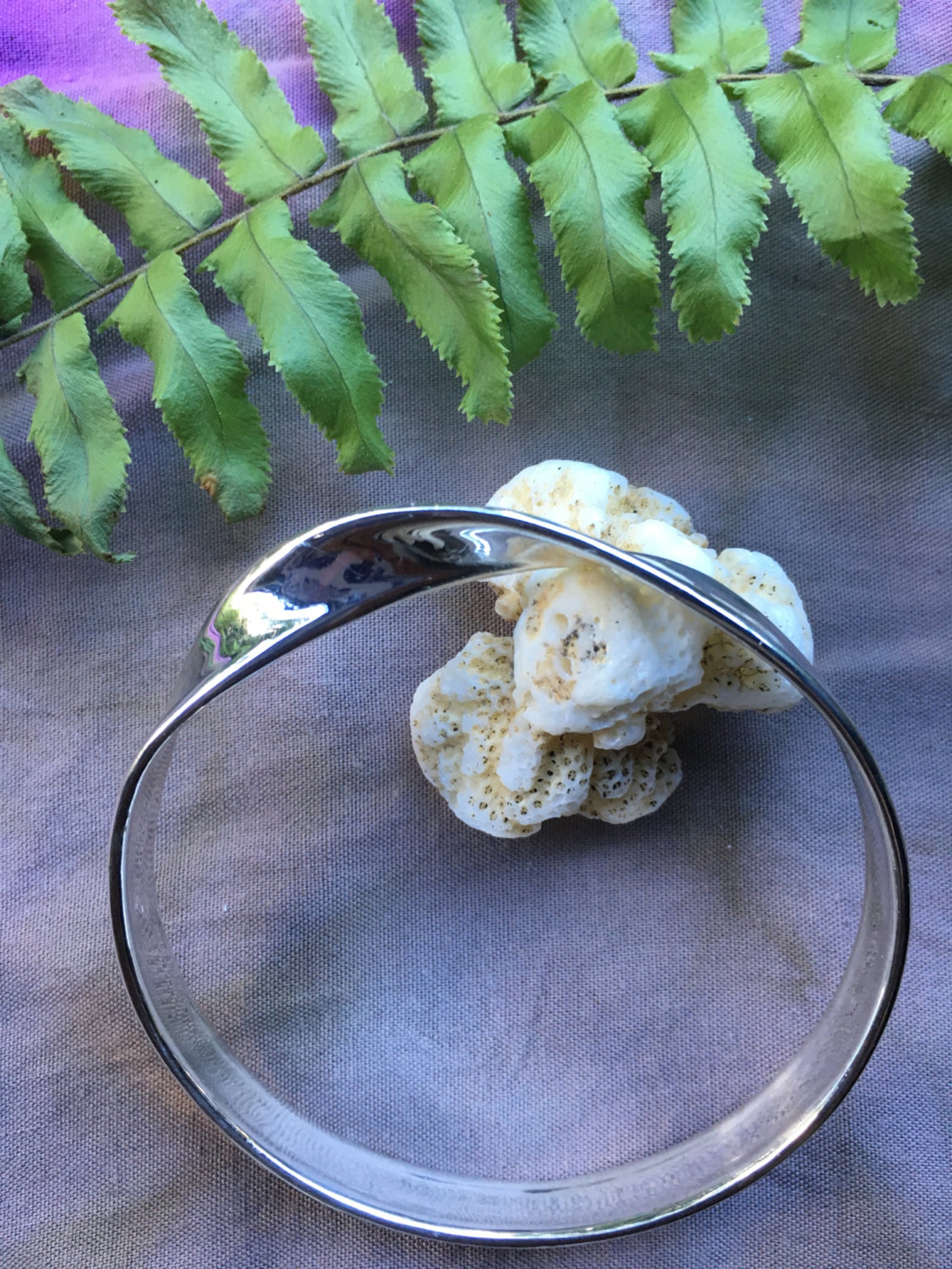 Mobius Silver WIDE MEDIUM Bangle Bracelet, Mobius Strip Bangle, Custom ...