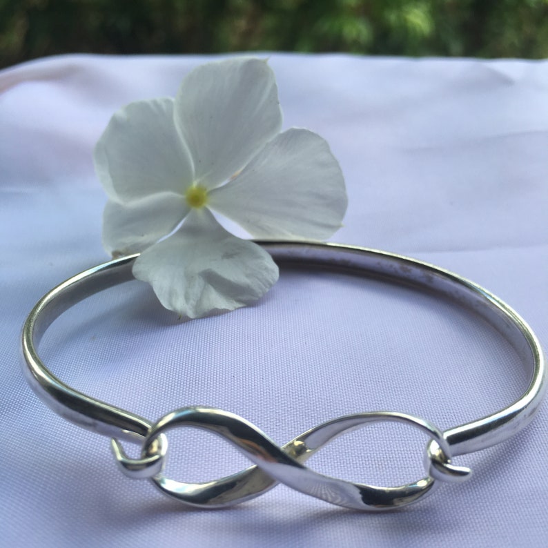 Mobius Silver DOUBLE INFINITY Cuff Bracelet Relationship - Etsy