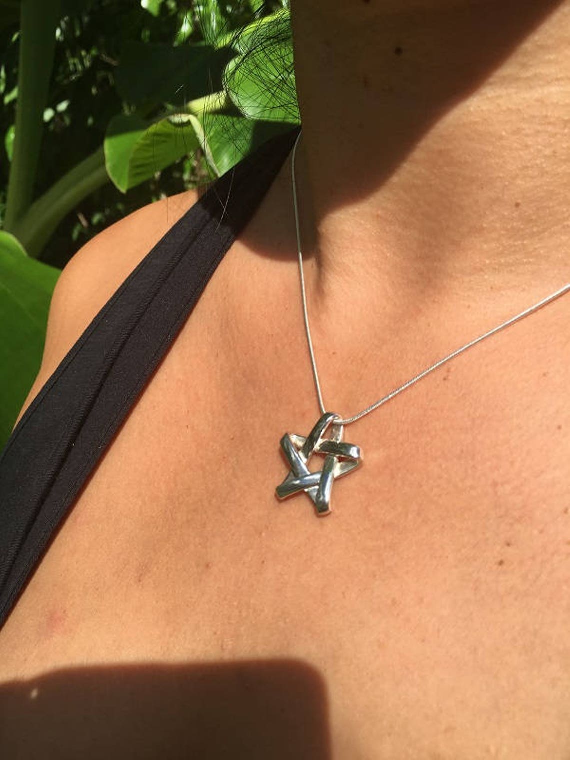 Mobius Silver 5 POINTS STAR Pendant Large Star Mobius Star - Etsy