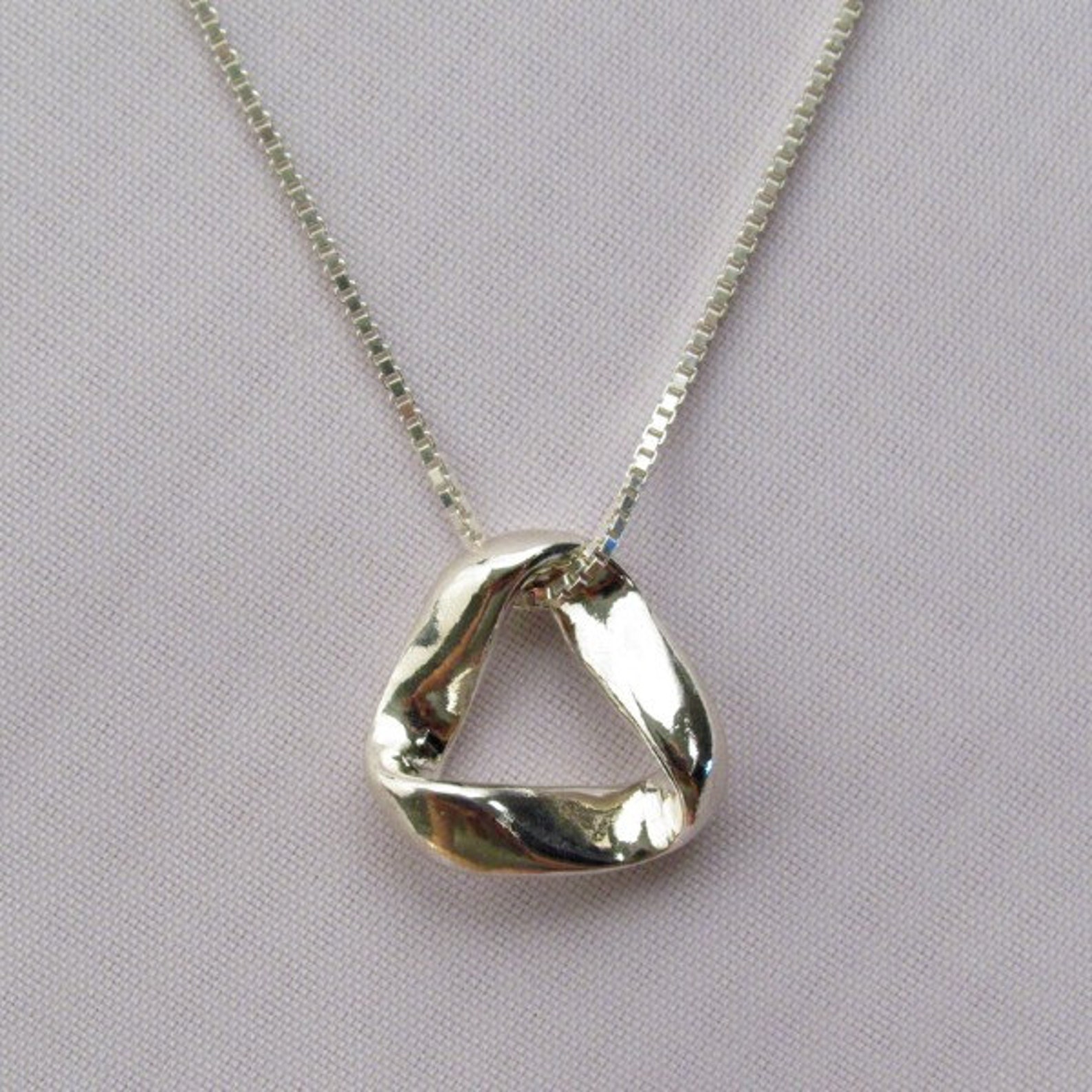 Mobius Silver SMALL Pendant, Mobius Strip Charm, Women/men Infinity ...