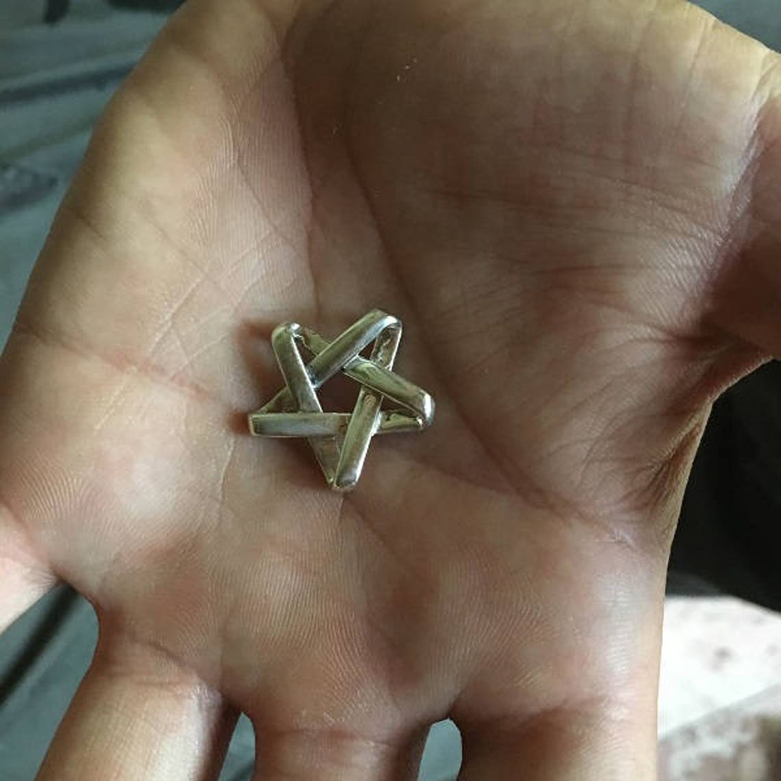 Mobius Silver 5 POINTS STAR Pendant Large Star Mobius Star - Etsy