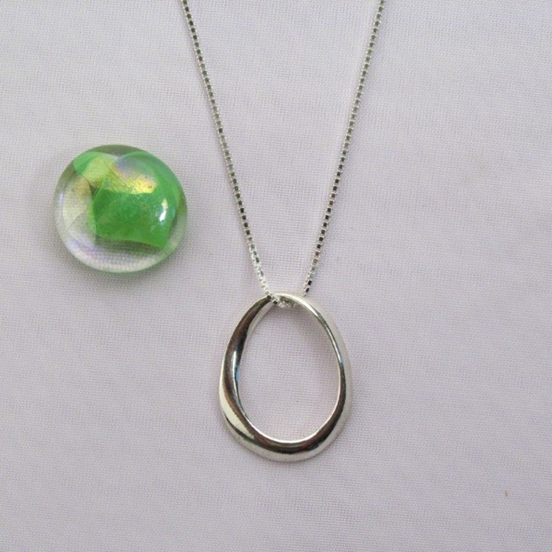 Mobius Silver LARGE OVAL Pendant Mobius Strip Men/women | Etsy