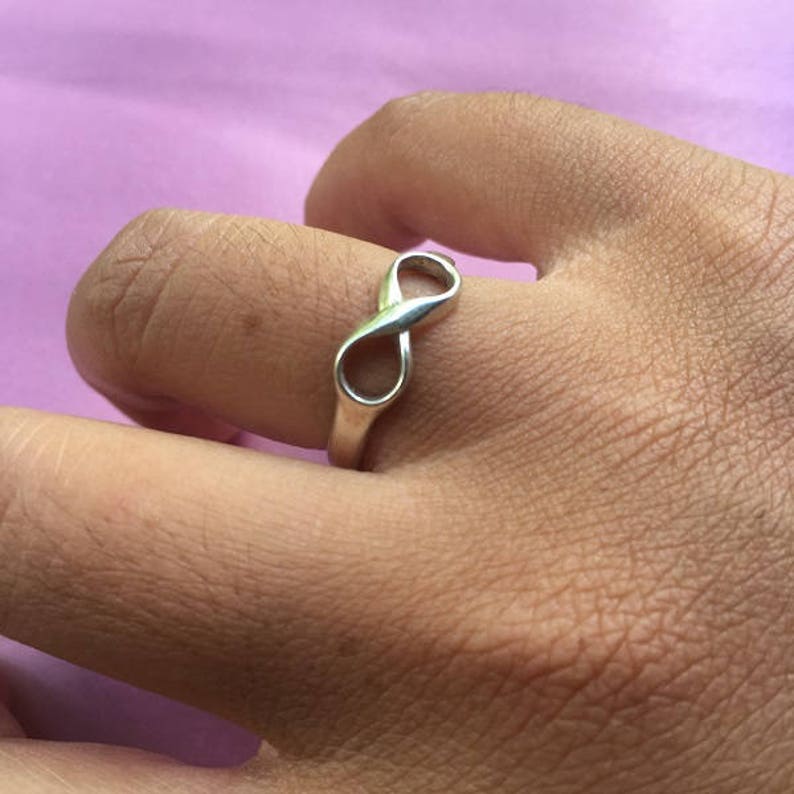 Mobius Silver INFINITY RING, Eternity Ring, Mobius Ring, Engagement ...