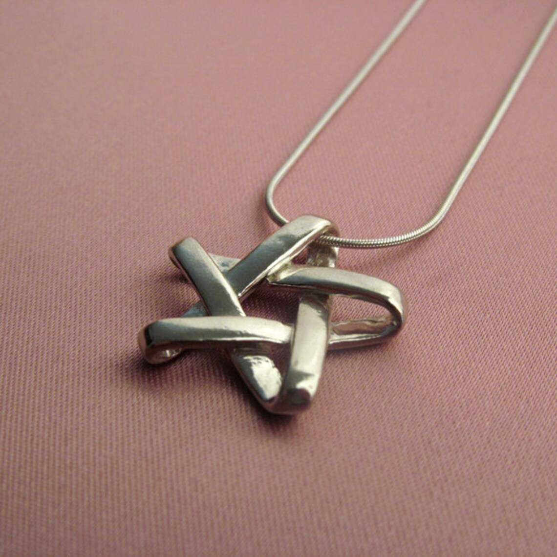 Mobius Silver 5 POINTS STAR Pendant Large Star Mobius Star - Etsy