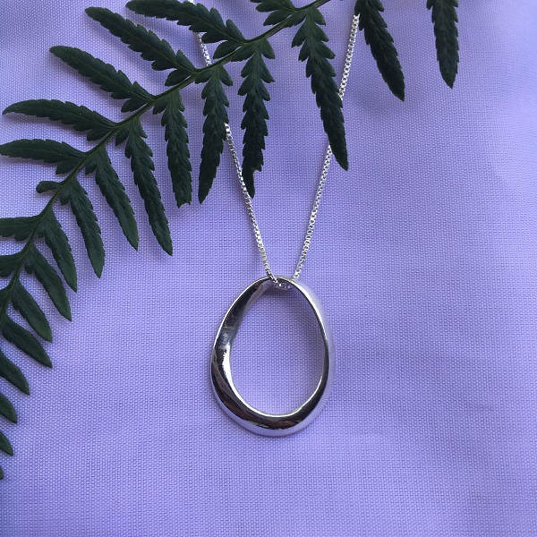 Mobius Silver LARGE OVAL Pendant, Mobius Strip, Men/women Mobius Pendant, Popular Infinity ...