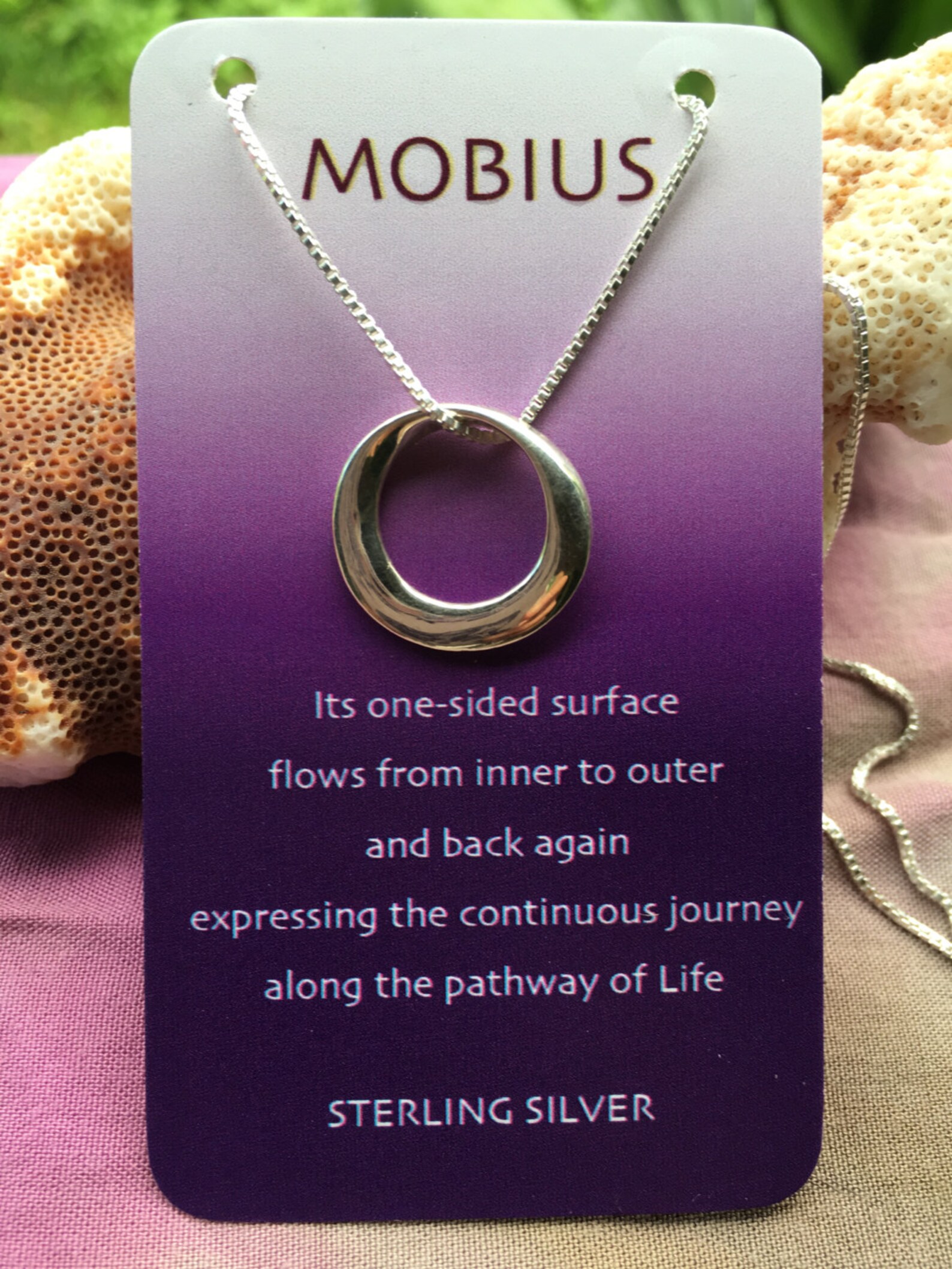 Mobius Silver CIRCLE Pendant, Sterling Silver Circle Symbol, Popular ...