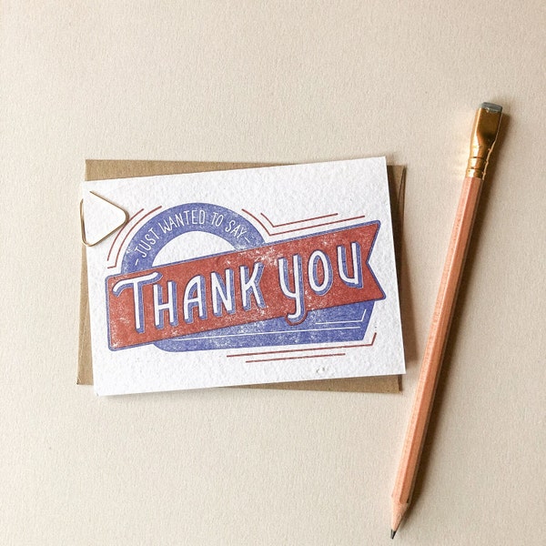 Manly Thank You Card - Etsy