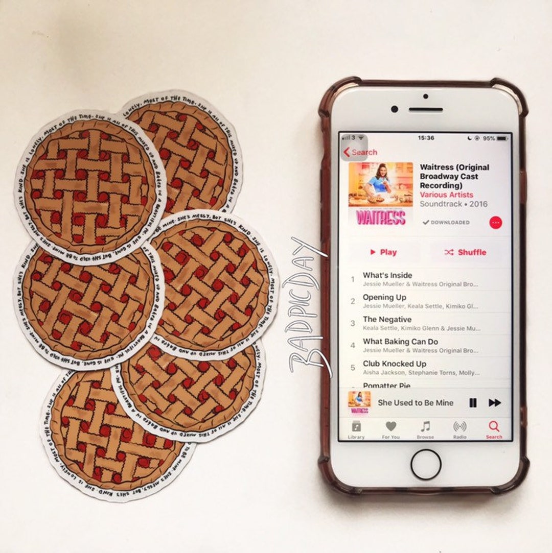 Waitress She Used to Be Mine Sticker - Etsy