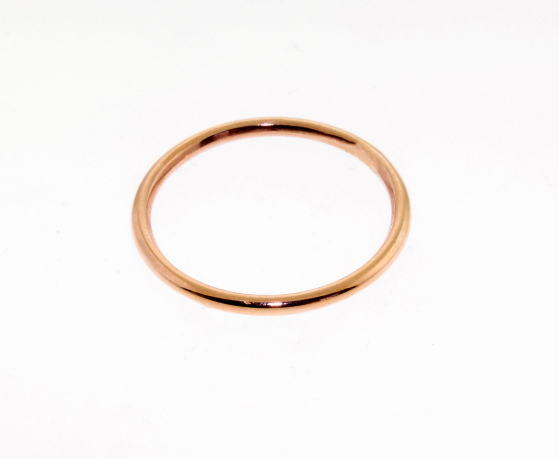 14 K. Solid Gold Round Wire 1.50 Mm. Widewidth Band or - Etsy