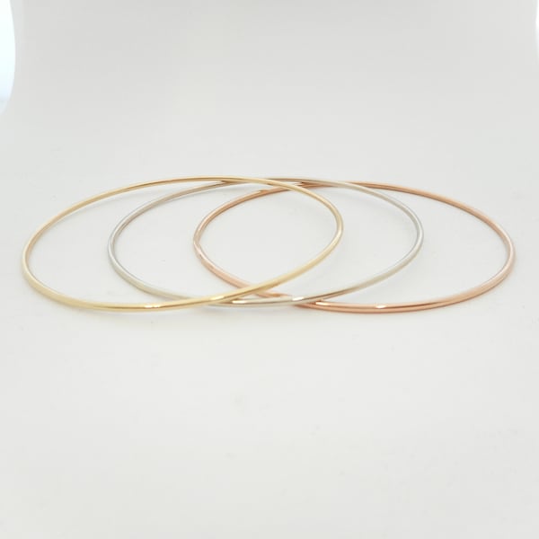 Gold Wire Bangle - Etsy