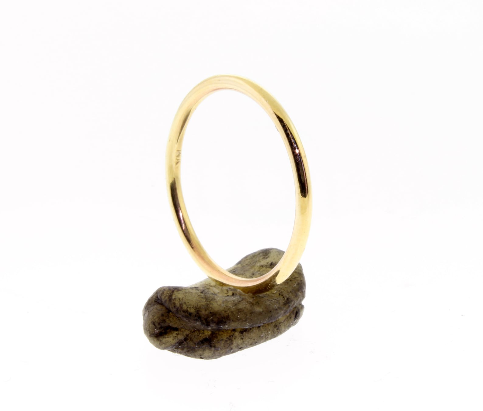 14 K. Solid Gold Round Wire 1.50 Mm. Widewidth Band or - Etsy