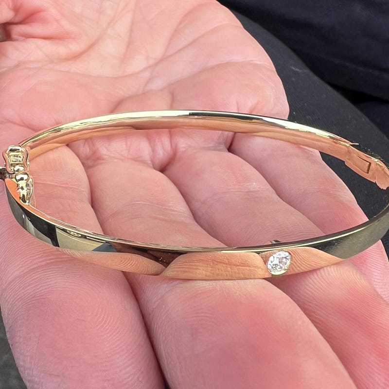 14 Kt Solid Gold Bangles - Etsy