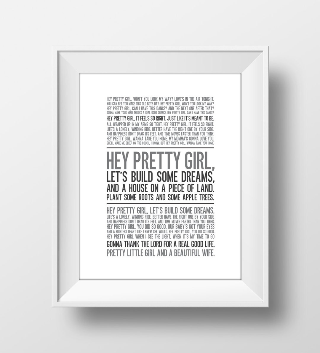 Hey Pretty Girl Print - Etsy