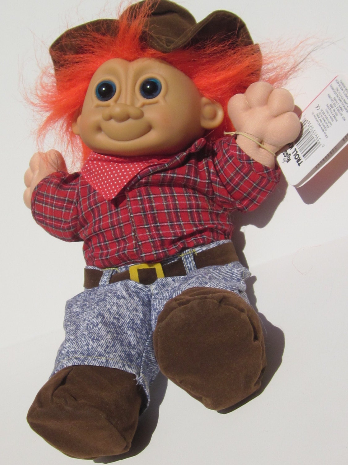 VINTAGE 16 Tall Buckaroo-russ TROLL Kidz-cute Red Haired Troll Lil ...